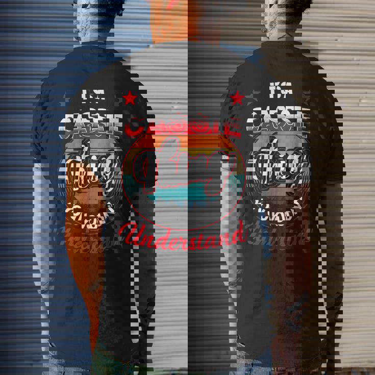 Cassie Name Its A Cassie Thing Mens Back Print T-shirt | Mazezy