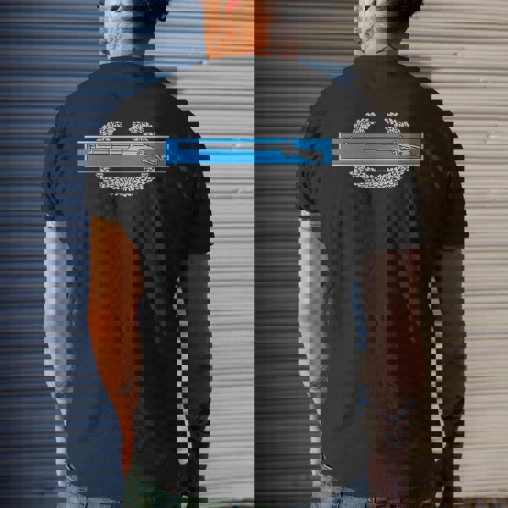 Combat Infantryman Badge Cib Men's Back Print T-shirt | Mazezy