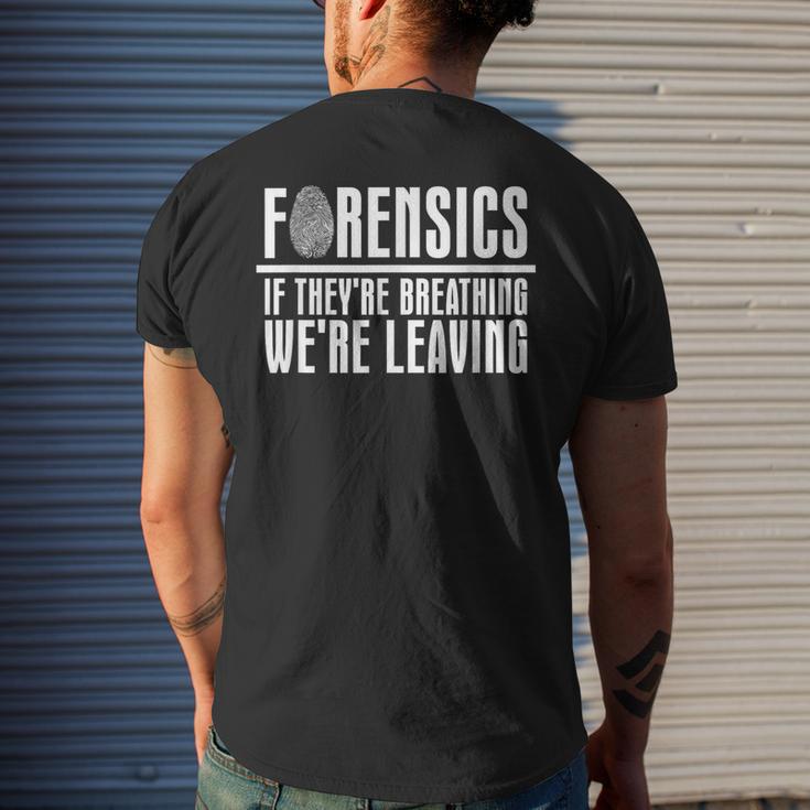 Forensic Science Investigator Forensic Scientist Men's T-shirt Back ...