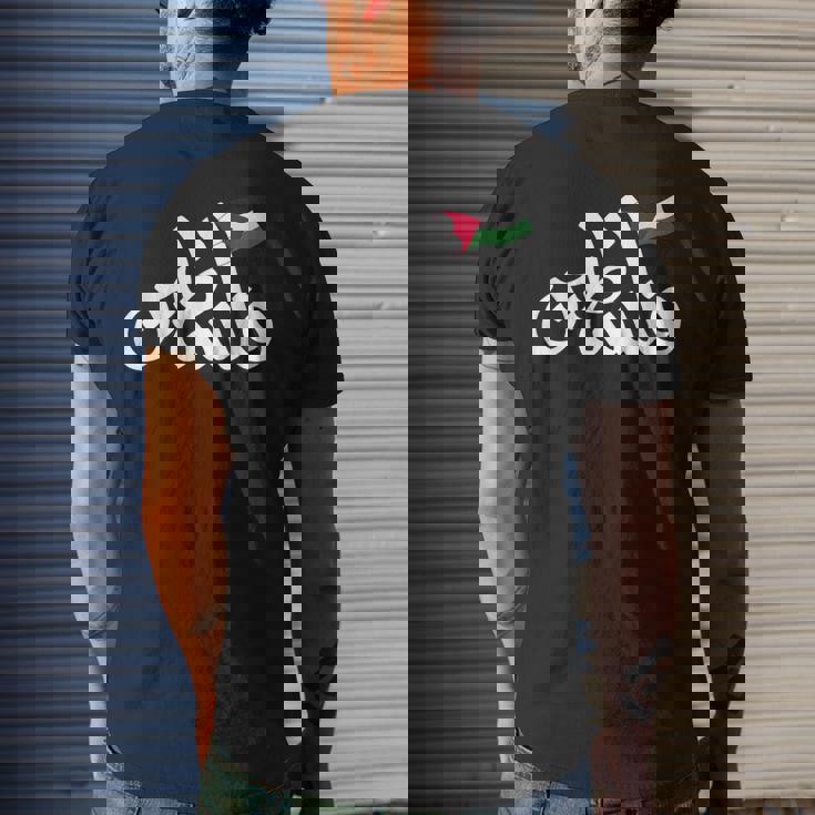 Free Palestine Flag Arabic Support Gaza Palestinian Human Men's T-shirt ...