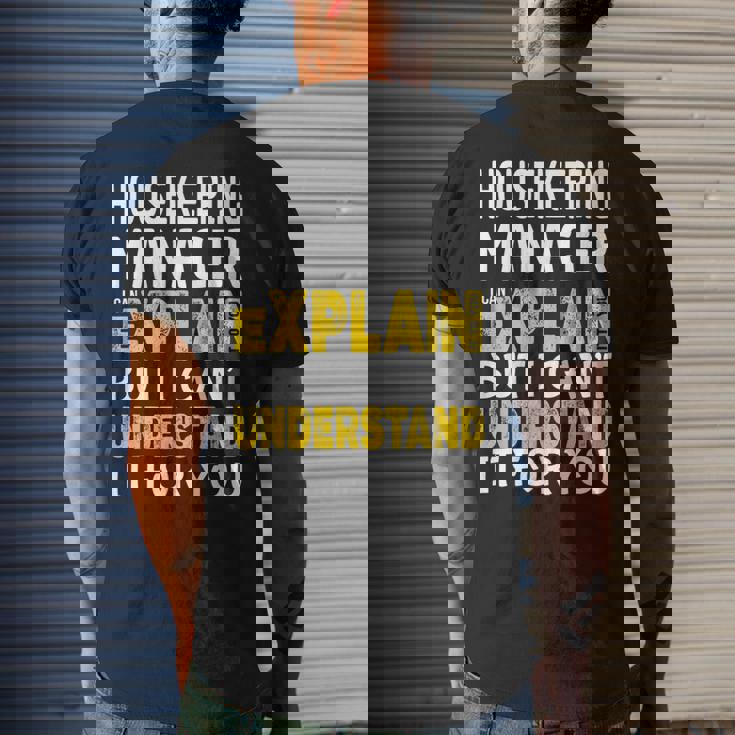 Housekeeping Manager Housekeeping Week Men's T-shirt Back Print - Seseable