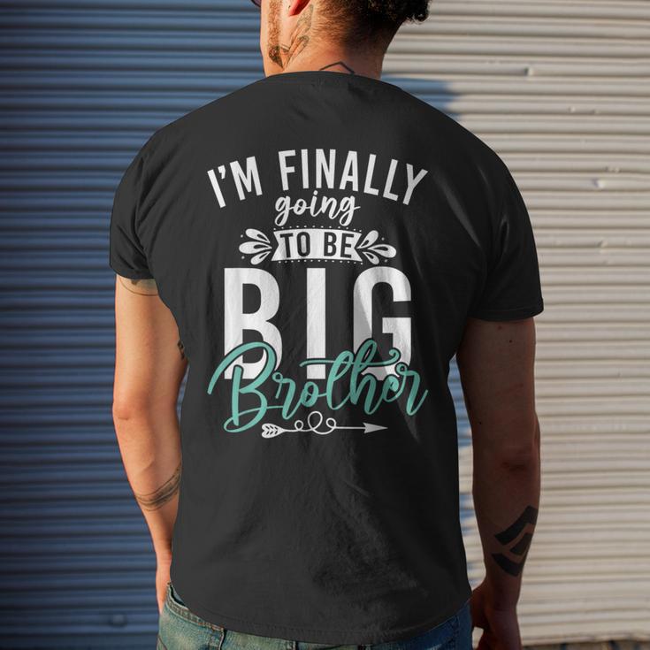 Im Finally Going To Be Big Brother Mens Back Print T-shirt - Seseable