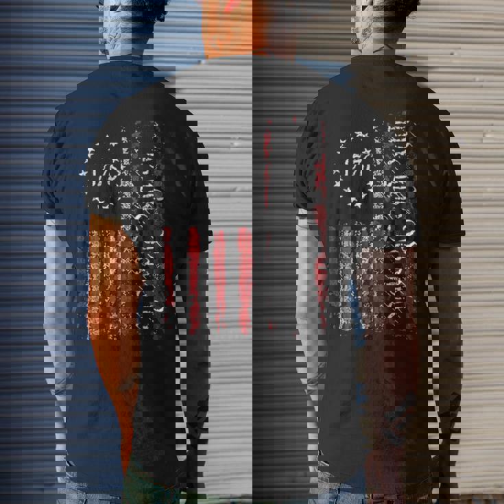 Independence Day American Flag Patriotic 1776 We The People Men's Back ...