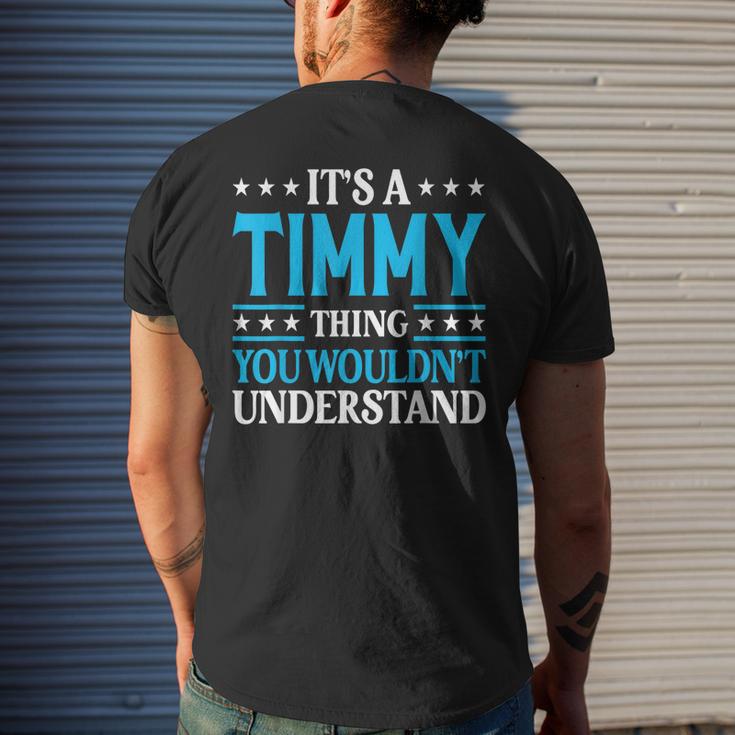 Its A Timmy Thing Personal Name Timmy Men's Back Print T-shirt | Mazezy