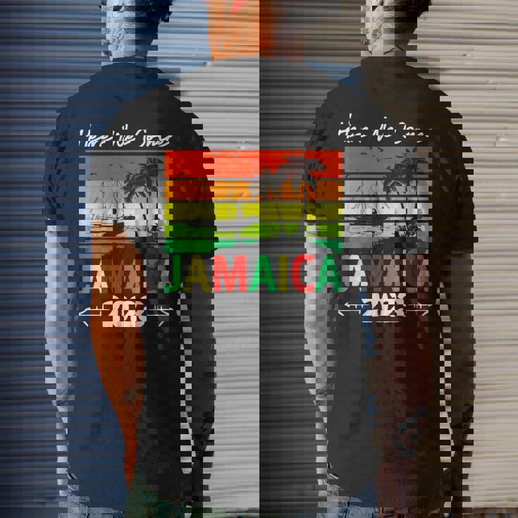 Jamaica Here We Come Matching Family 2023 Dream Vacation Mens Back Print T-shirt - Seseable