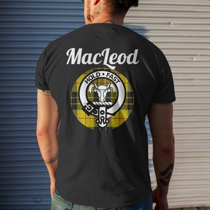 Macleod Clan Scottish Name Coat Of Arms Tartan Mens Back Print T-shirt ...