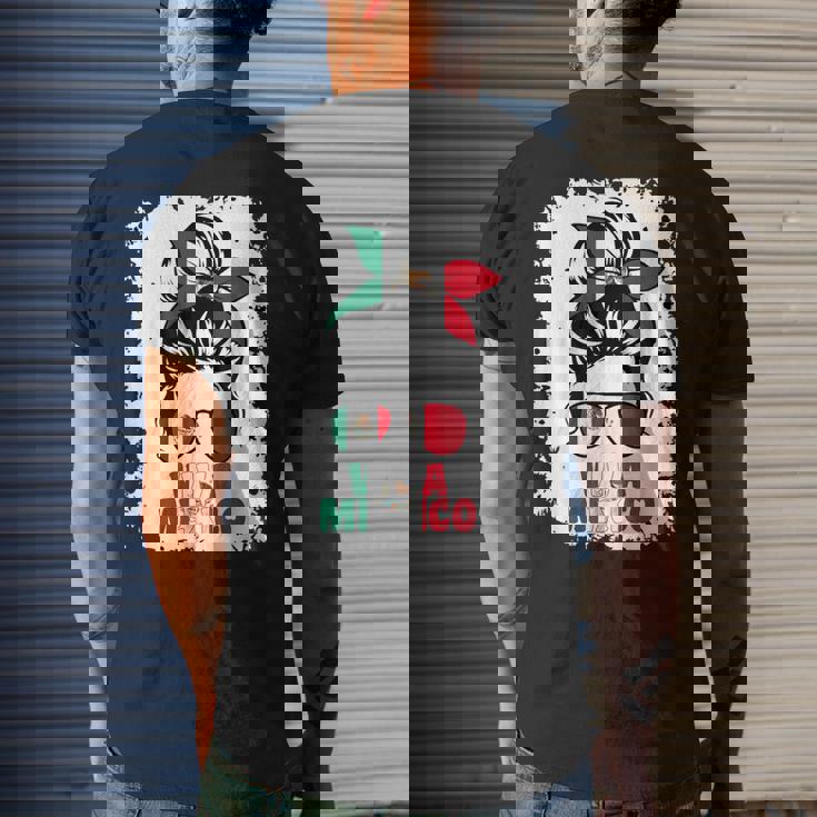 Mexican Viva Mexico Independence Day Mexican Flag Pride Men's T-shirt Back Print | Mazezy