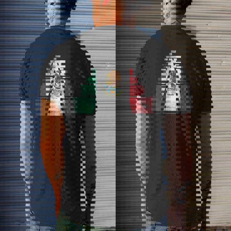 Mexican Ziggurats Mexico Pyramids - Chicano Pride Mens Back Print T-shirt | Mazezy