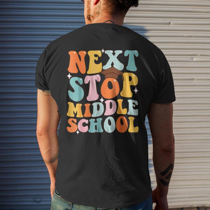 Next Stop Middle School Graduation 5Th Grade Men's Back Print T-shirt ...