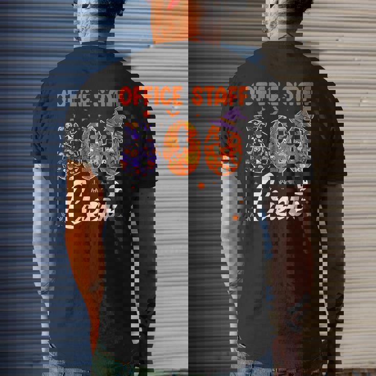 Office Staff Boo Crew Matching Halloween Costume Men's T-shirt Back ...