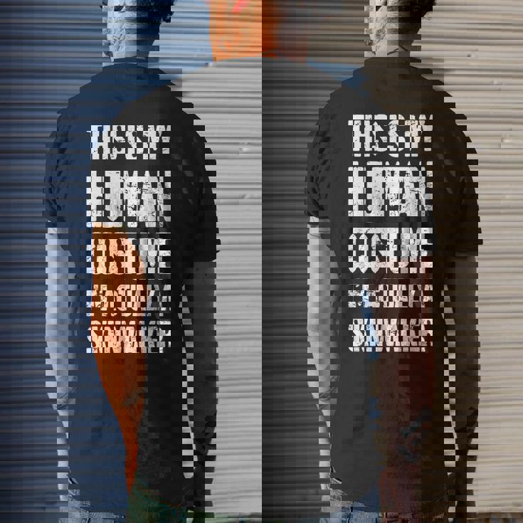 Paranormal Occult Skinwalker Costume Men's T-shirt Back Print | Mazezy