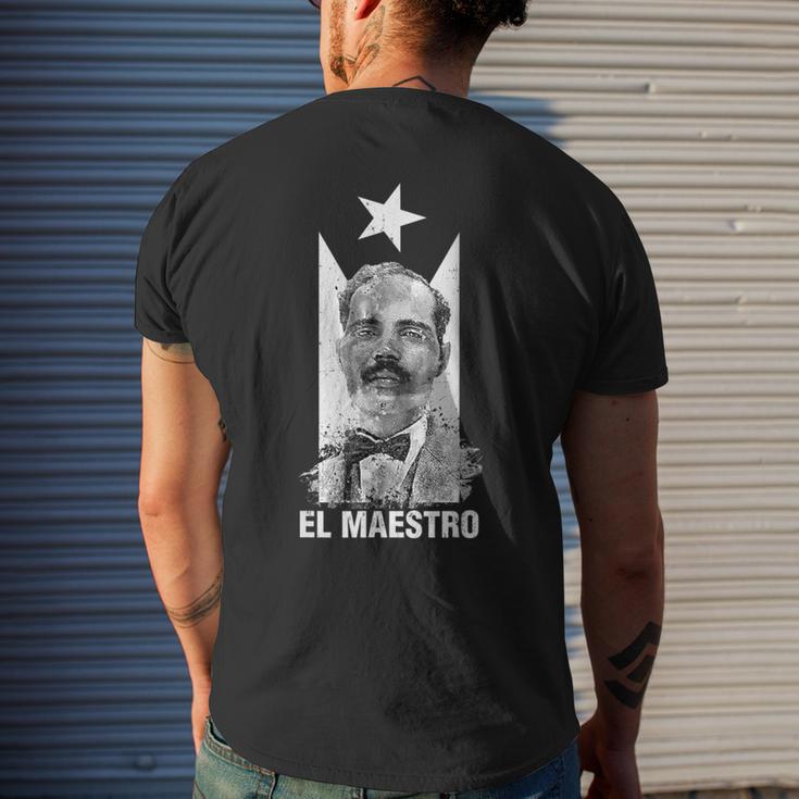Pedro Albizu Campos Black Puerto Rico Flag El Maestro Men's T-shirt ...