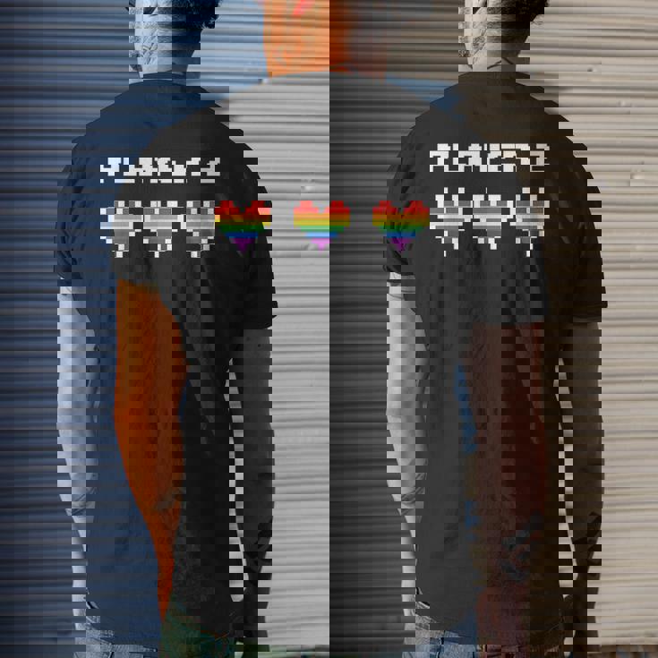 Player 2 Gamer Matching Gay Couple Outfit 80S Retro Gaming Mens Back ...