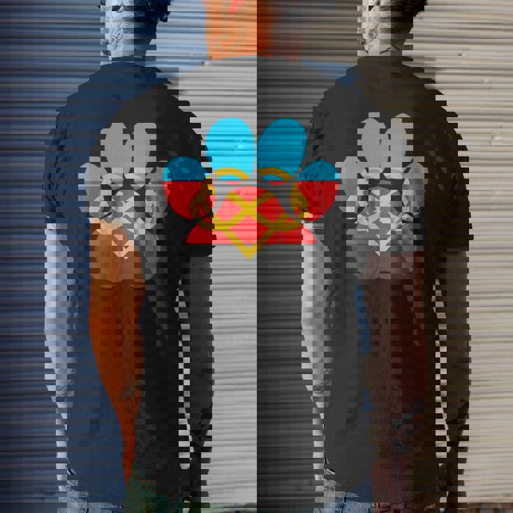 Polyamory Pride Flag Puppy Polycule Gifts For Polyamorous Mens Back ...