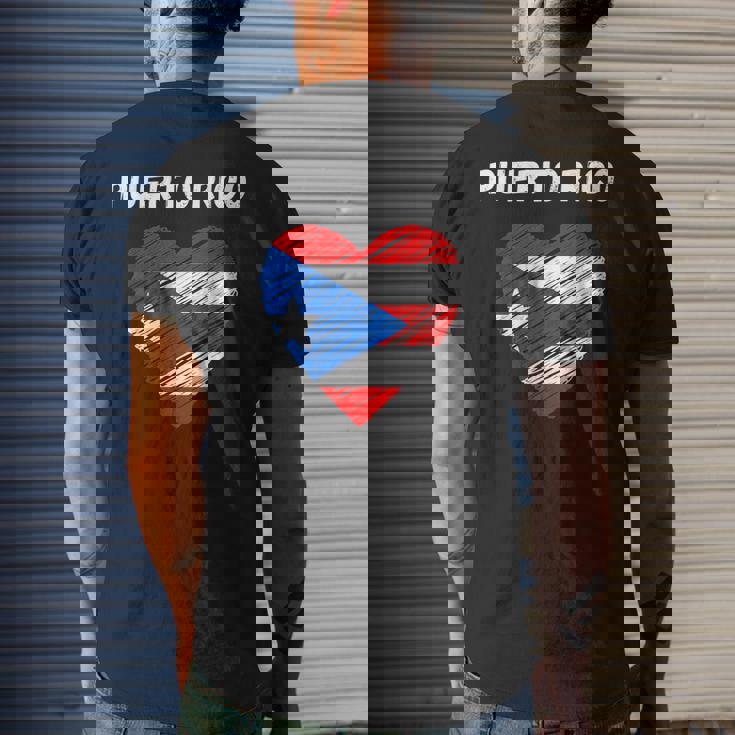 Puerto Rico Flag Holiday Puerto Rico Heart Puerto Rican Flag Mens Back ...