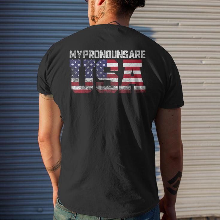 Retro Usa Flag Patriotic 4Th Of July My Pronouns Are Usa Patriotic ...