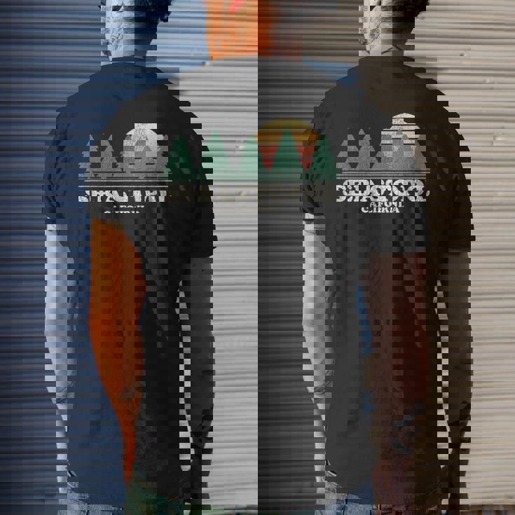 Sebastopol Ca Vintage Throwback Retro 70S Men's T-shirt Back Print | Mazezy