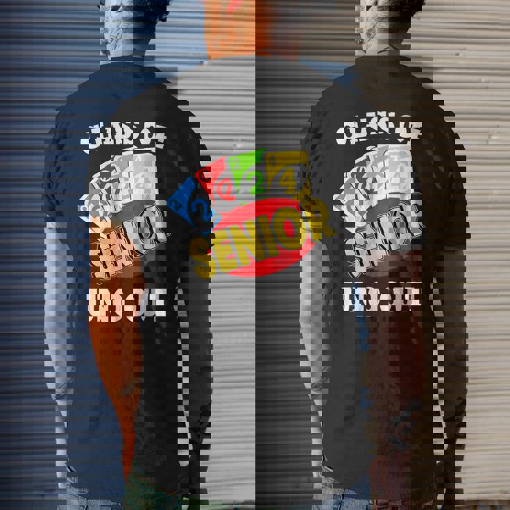 Senior 2024 Uno Out Class Of 2024 Uno Lover Men's Back Print T-shirt ...