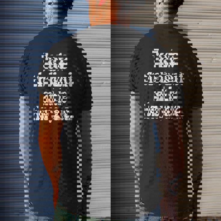 Taste The Biscuit And The Honey Sauce Vintage Men's T-shirt Back Print ...