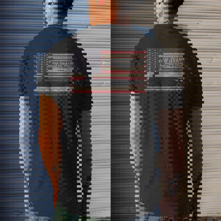 Uss Trepang Ssn674 Submarine American Flag Men's Back Print T-shirt ...