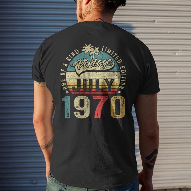 Vintage July 1970 Made In 1970 53 Year Old 53Rd Birthday Mens Back ...