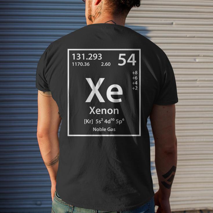 Xenon Periodic Table Of Elements Men's T-shirt Back Print | Mazezy