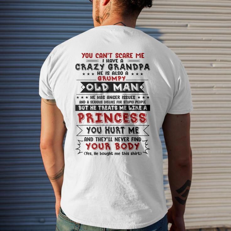 I Have A Crazy Grandpa He Is Also A Grumpy Old Man Princess Men's Back ...