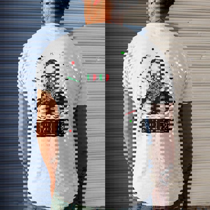 Funny Galileo Meme Italian Science Astronomy T Mens Back Print T-shirt ...