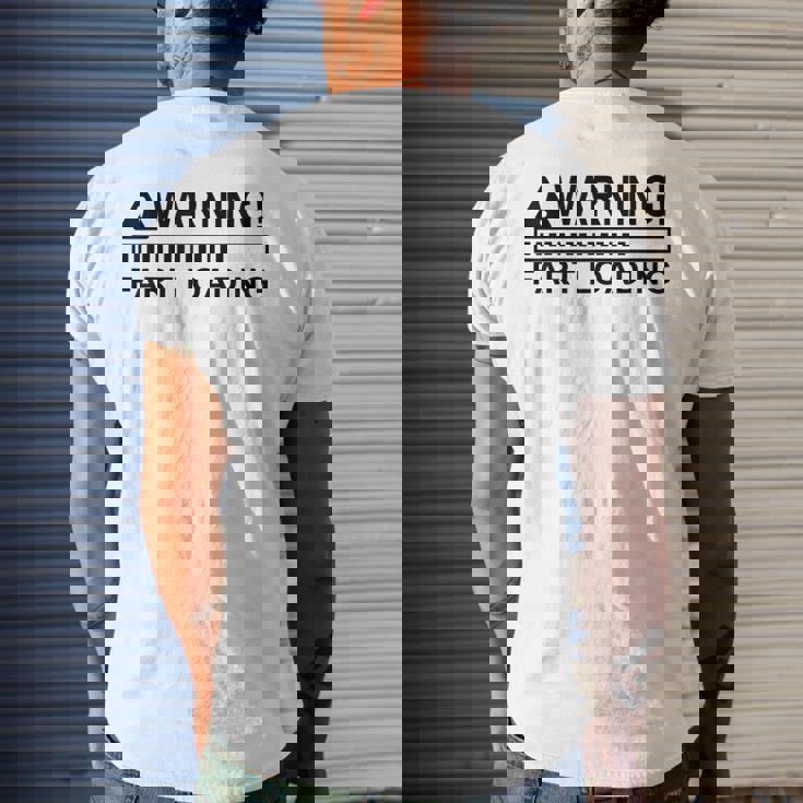 Warning Fart Loading Father And Funcle Men's Back Print T-shirt | Mazezy