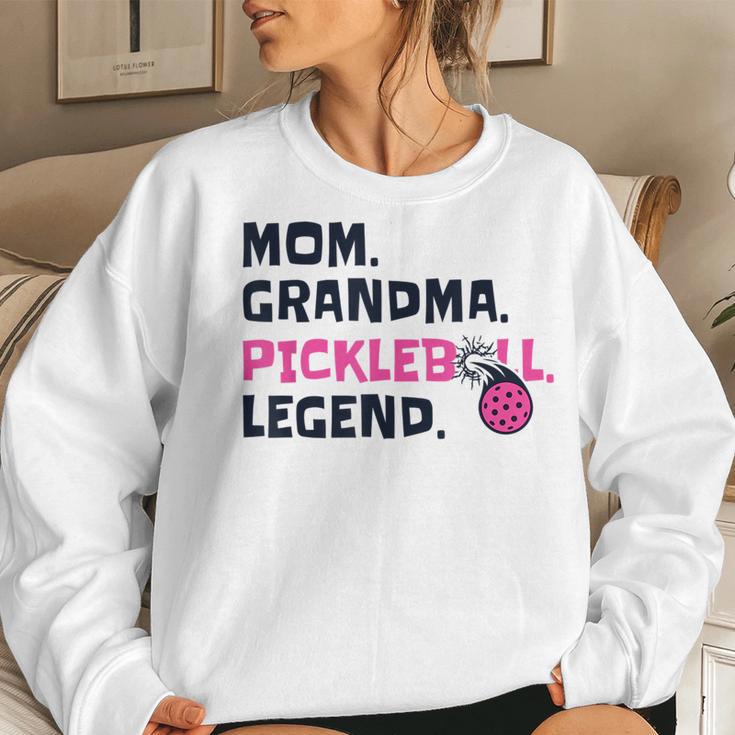 Mom Grandma Pickleball Legend Coach Player Pro Pickleball Sweatshirt ...