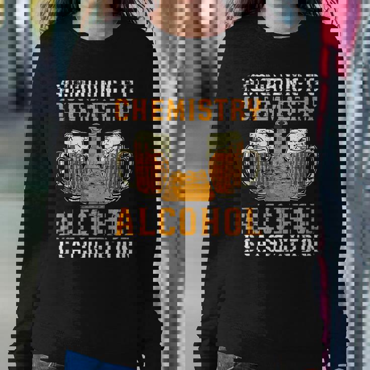 Chemistry Teacher Beer Alcohol Chemist Chemistry Women Sweatshirt | Mazezy