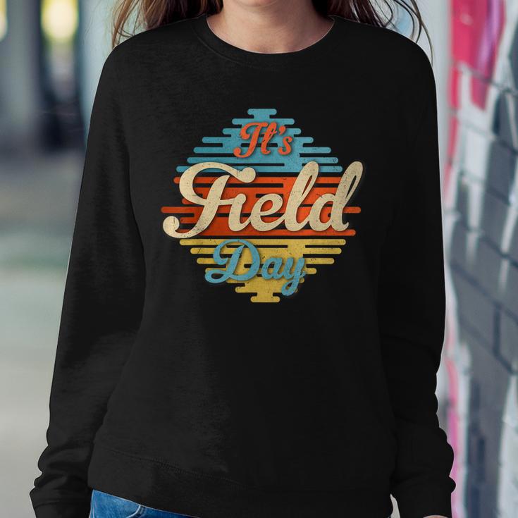 Field Day Its Vintage Field Day Teachers Students Women Sweatshirt | Mazezy