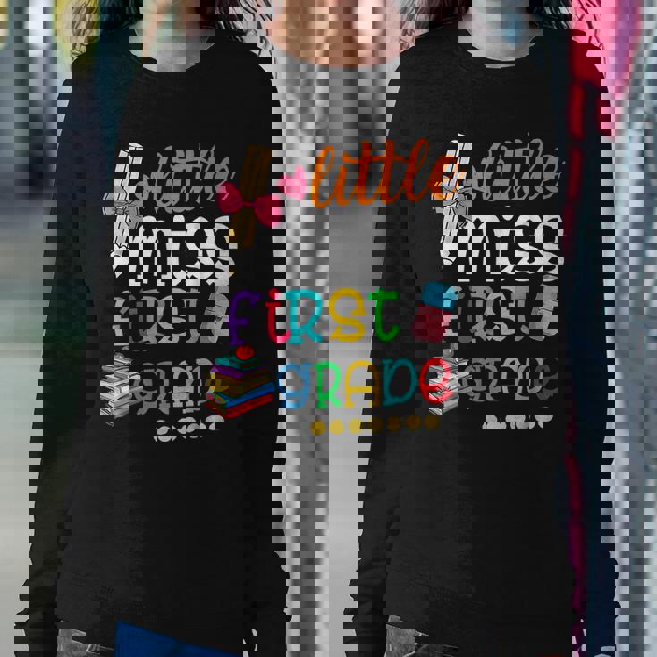 Kids Little Miss First Grade Back To School 1St Grader Women Sweatshirt ...