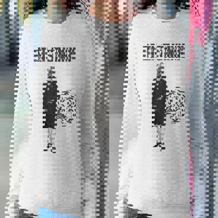 Ben Stankin’ Benjamin Franklin Farting Guy Silly Man Women Sweatshirt ...