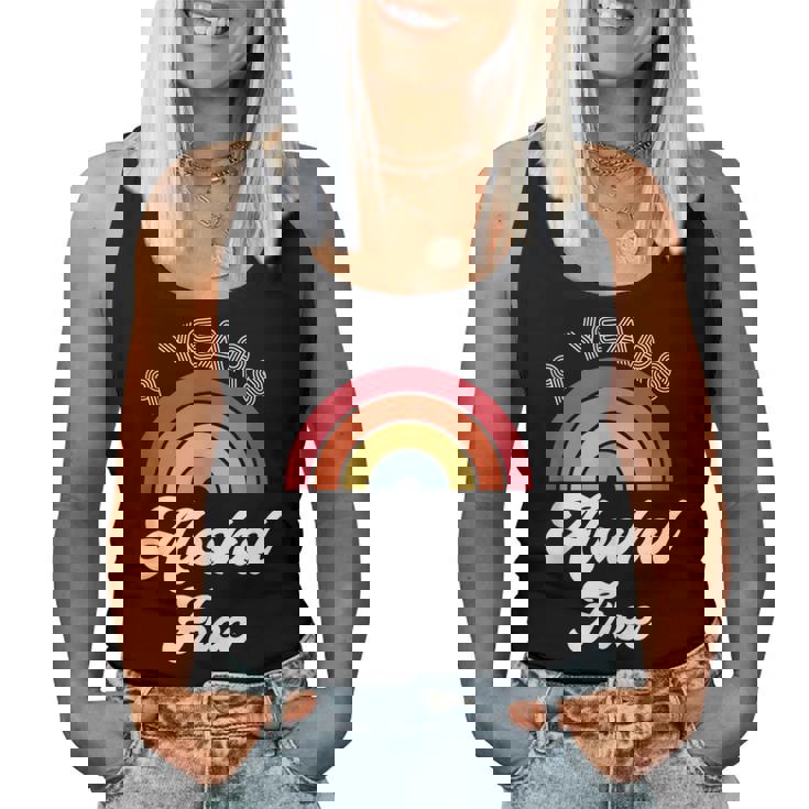 9 Years Sober Alcohol Free Sobriety Anniversary For Women Women Tank ...