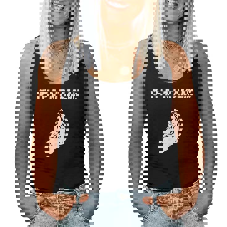 Italian Hand Gesture W-T-F Italian Mom Dad Women Tank Top | Mazezy