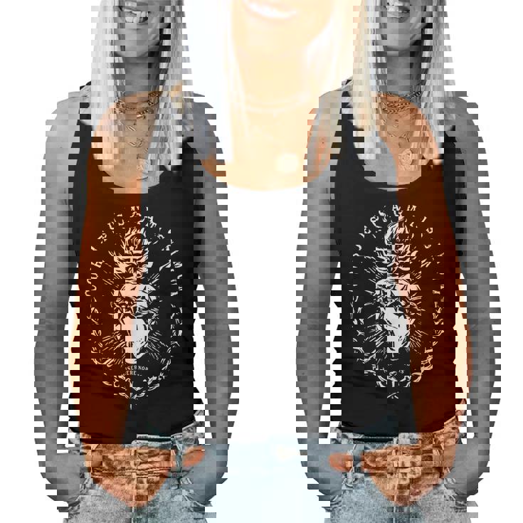 Sacred Heart Of Jesus Catholic Devotion Women Tank Top | Mazezy