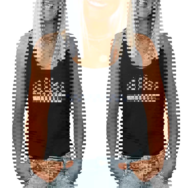 Vintage Chess Pieces Retro Board Game Tactics Grandmaster Women Tank ...