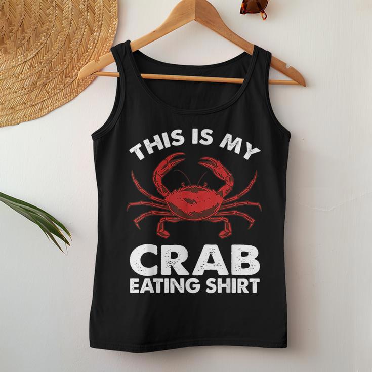 Cool Crab For Men Women Crab Eating Crab Boil Lover Crabs Women Tank ...