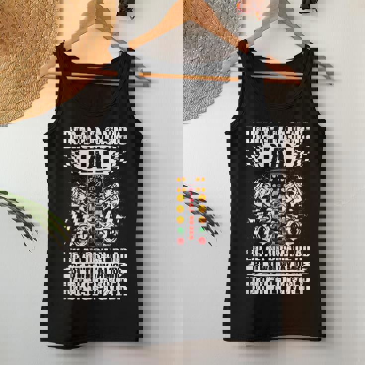 Drag Racing Dad With Way More Horsepower Car Mechanic Dad Women Tank ...