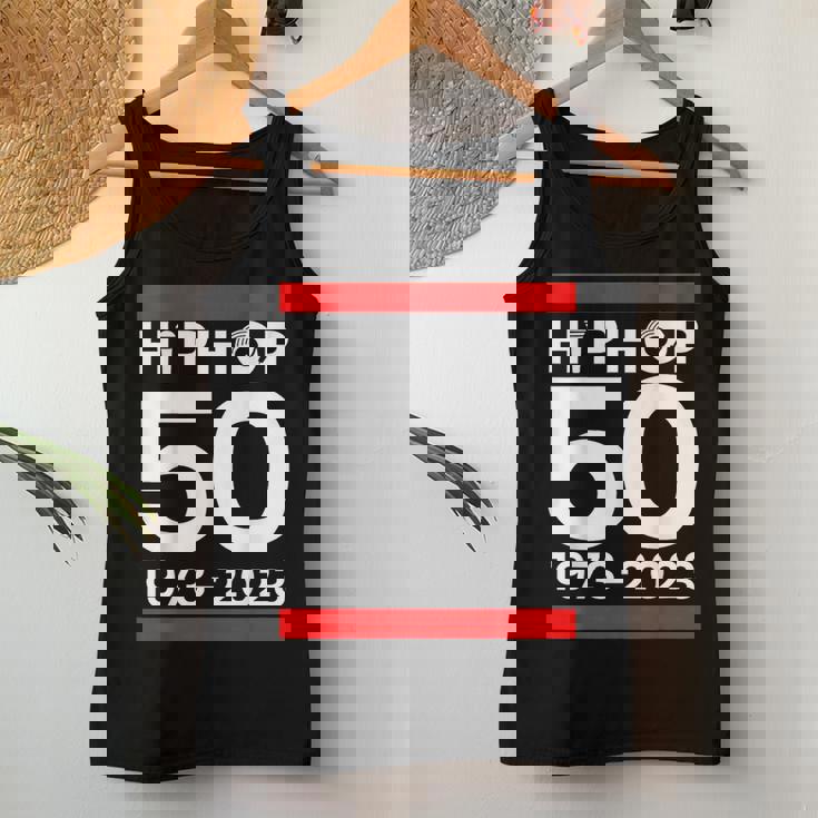 Hip Hop 50 Years Of Old School 50 Year Old School Retro Women Tank Top ...