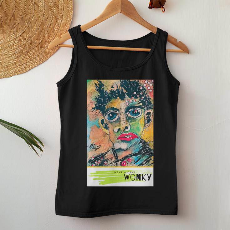 Pop-Art Retro Wonky Weird Mama Tried Fun Cartoon Sci-Fi Women Tank Top ...