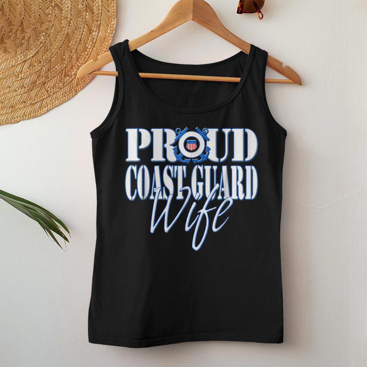 Proud Coast Guard Wife Us Military Women Military Women Tank Top | Mazezy
