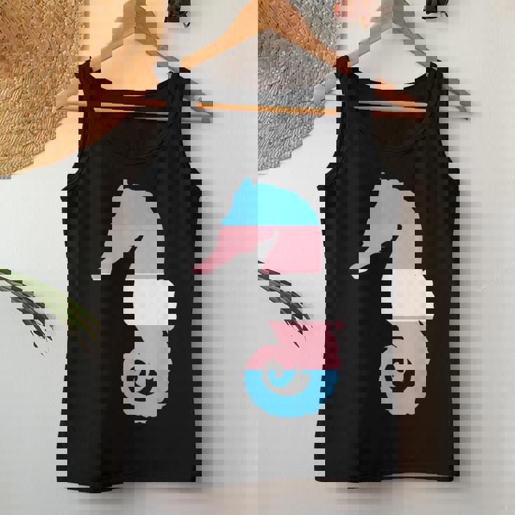 Transgender Flag Ftm Mtf Trans Pride Seahorse Lover Women Tank Top | Mazezy