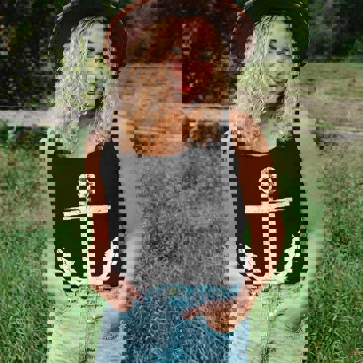 Big Anchor Men Women Captain Pilot Nautical Sailing Sailor Women Tank ...