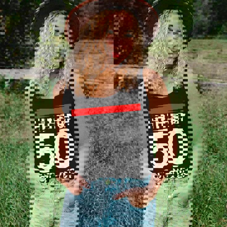 Hip Hop 50 Years Of Old School 50 Year Old School Retro Women Tank Top ...