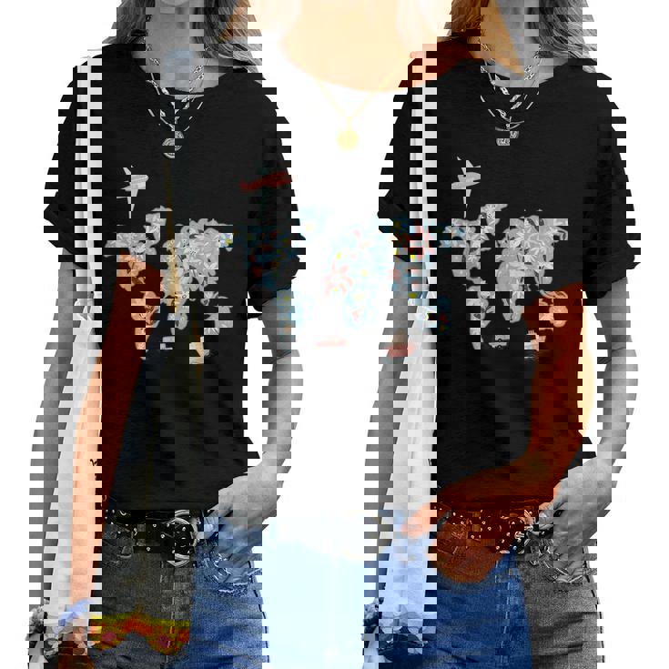 Artistic World Map Road Trip Summer Vacay Cruise Women Kids Cruise ...