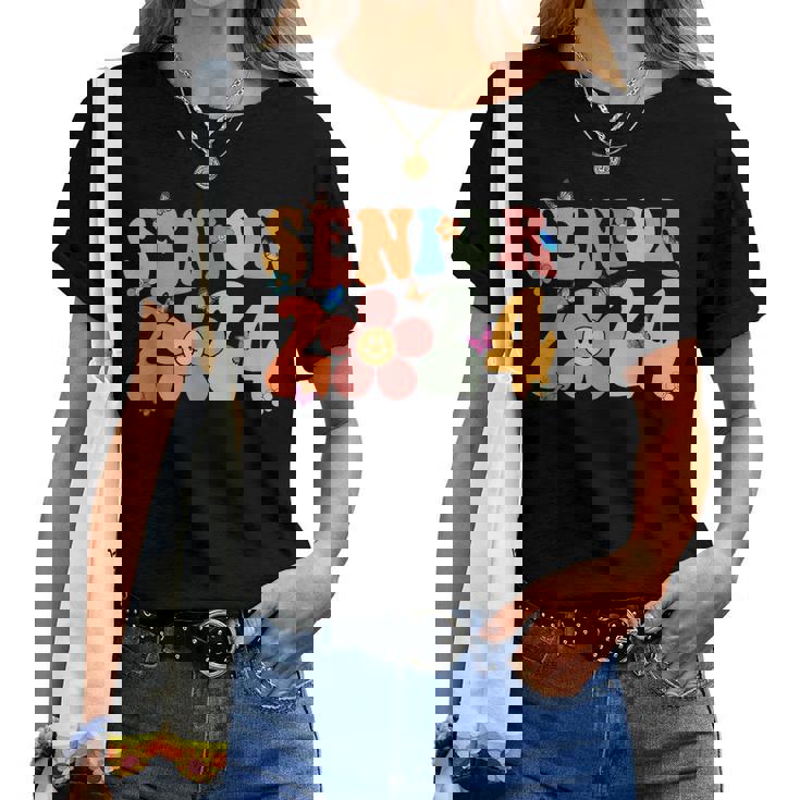 Butterfly Senior 2024 Class Of 24 Cute Graduation 2024 Women T-shirt ...