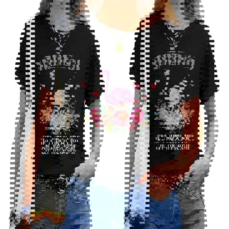 Flamingo Mememingo Like A Normal Meme Grandma Women T-shirt | Mazezy