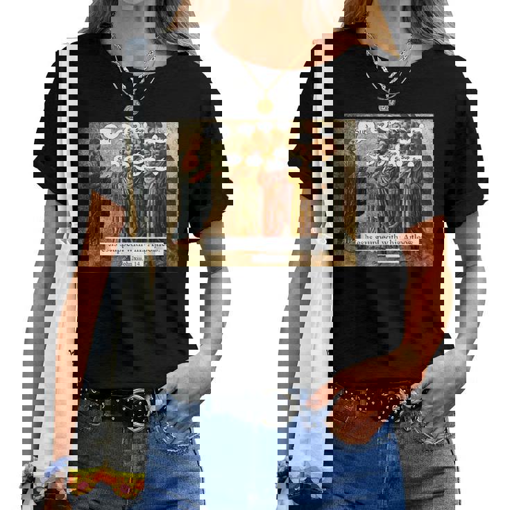 Christian Jesus Apostles Meme Women T-shirt | Mazezy